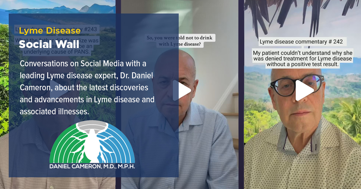 Make an Appointment With Dr. Daniel Cameron, leading lyme disease physician