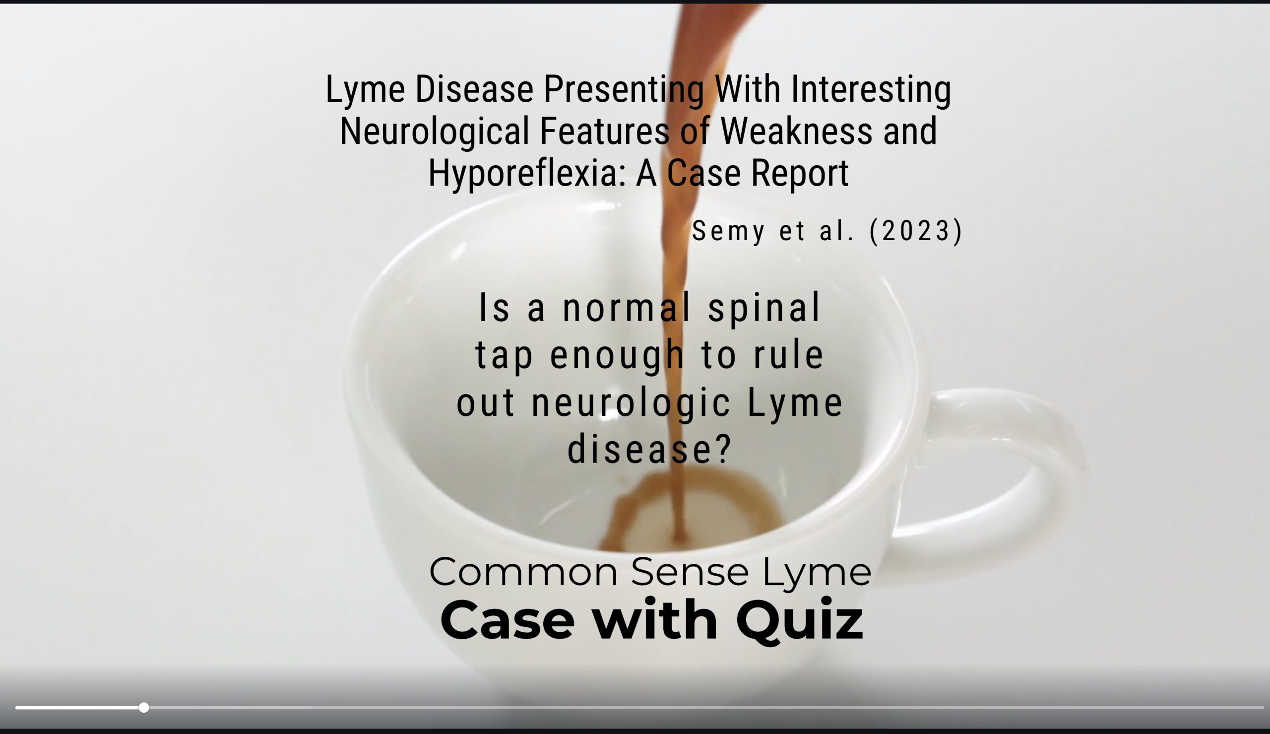 Lyme Disease Weakness and Hyporeflexia: A Missed Neurologic Case